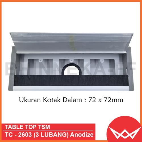 Jual Stop Kontak Meja / Table Top TSM TC-2603 Anodize 3 Lubang - Kota ...