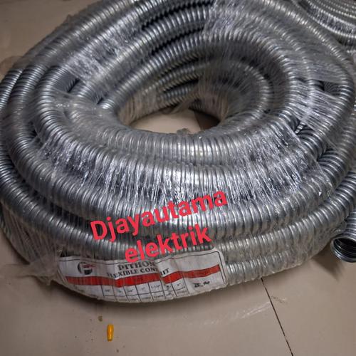 Jual FLEXIBLE METAL CONDUIT PTN-32 GV 1 1/4" Inch 32mm @25mtr PITHON ...