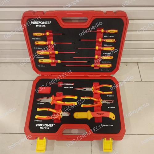 Jual Electrical Tools Kit Set 1000V 15Pcs Maxpower - Jakarta Barat ...