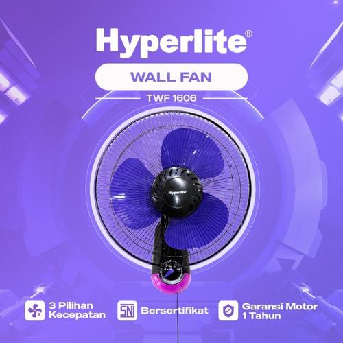 Jual KIPAS ANGIN DINDING 16 INCH HYPERLITE TWF-1606 WALL FAN 16 INCH ...