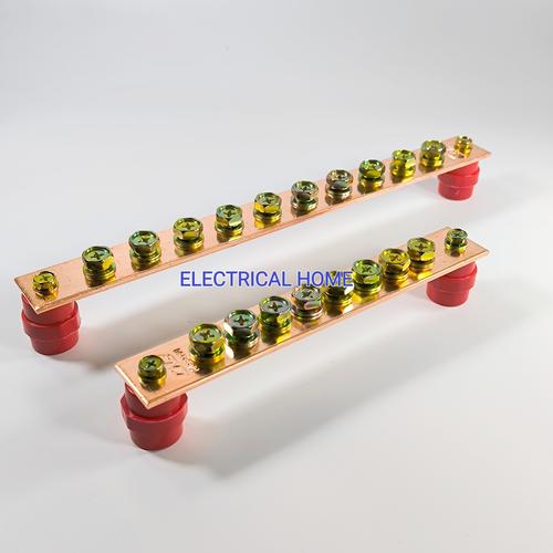 Jual Busbar Tembaga 30 x 3 x 200mm/300mm Terminal Nol 8/10 Baut ...