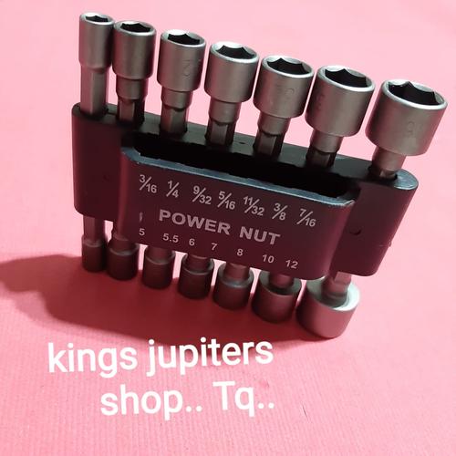 Jual MATA RUFING SOK ( SET MILI INCHI 5mm 5,5mm 6mm 7mm 8mm 10mm 12mm + 3/16 1/4 9/32 5/16 11/32 ...