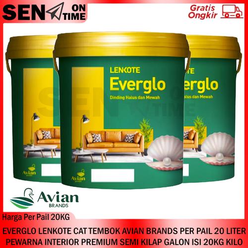 Jual AVIAN BRANDS PER PAIL 20 LITER EVERGLO LENKOTE CAT TEMBOK CET ...