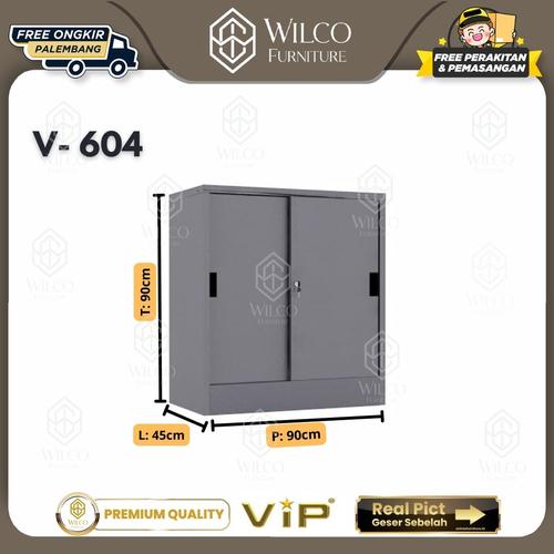 Jual Rak Arsip Besi VIP V-604 / Lemari Arsip Kantor / Rak Arsip Pendek ...