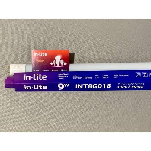 Jual Lampu TL LED T8 9W INT8G018 - INLITE - single ended - Jakarta ...