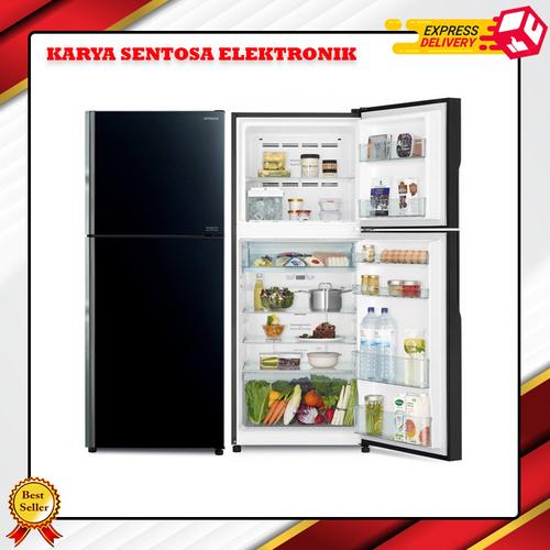 Promo Hitachi R Vgx40pgd9 Kulkas 2 Pintu Inverter Glass Deluxe 375