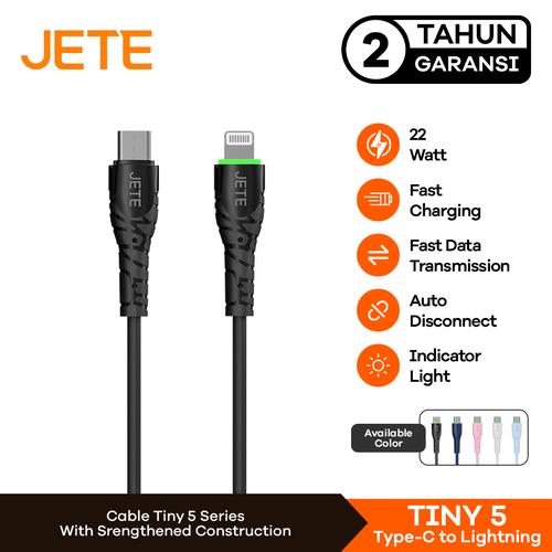 Promo Kabel Data Type C to Lightning 22W Fast Charging JETE Tiny 5 ...