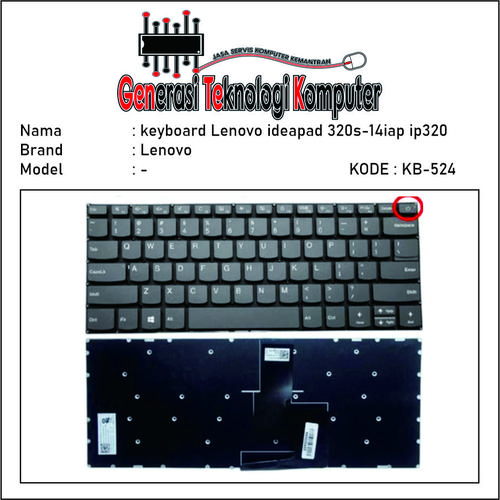 Jual keyboard Lenovo ideapad 320s-14iap ip320 - Kab. Tegal ...