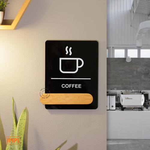 Jual Sign Coffee Kayu Akrilik - INPI House - Hitam - Kota Bandung ...