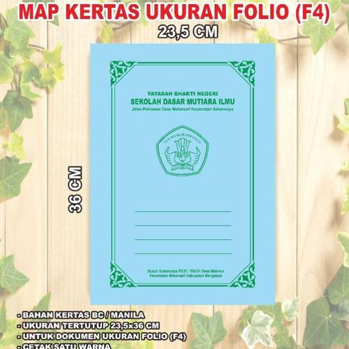 Jual Map Kertas Cetak Satu Warna/ Map Holder/Map custom/stopmap ( 60 ...