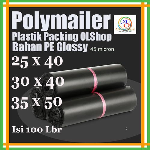 Jual Plastik Packing Polymailer Glossy Isi 100 Lembar 25x40 30x40 35x50 ...