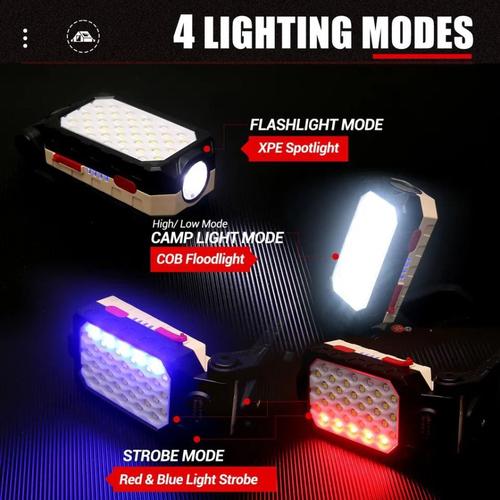 Promo Lampu LED Emergency 800W Rechargeable Portable Lampu Emergency ...
