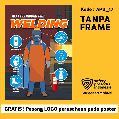 Jual Safety Poster K3 : Alat Pelindung Diri Pekerjaan Panas Welding ...