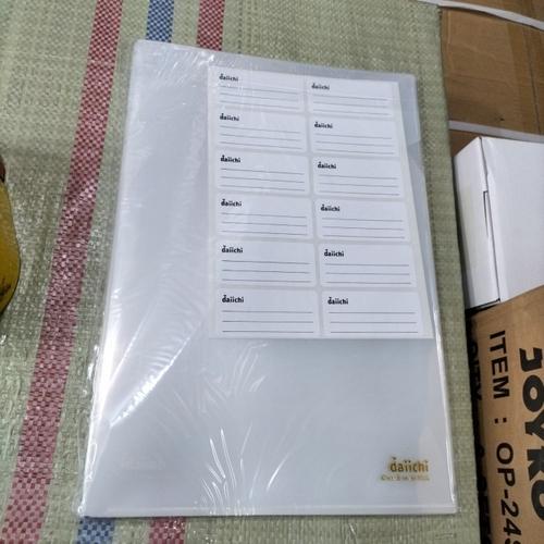 Jual Clear Map Transparan / Map L Bening Daichi A4 & Folio (1 pak / 12 ...