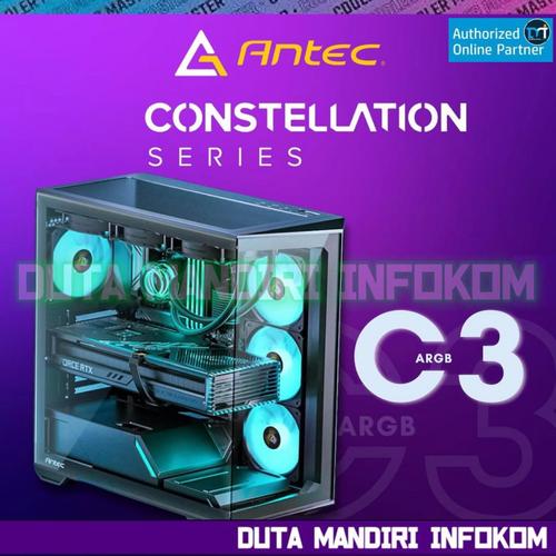 Promo Antec CONSTELLATION C3 - Tempered Glass Mid Tower ATX Gaming Case ...