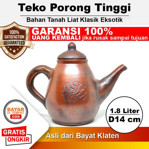 Promo Teko Porong Tinggi Tanah Liat Teapot Poci Gerabah Tradisional ...
