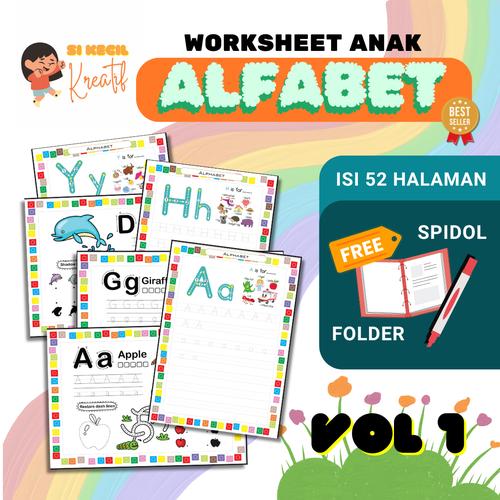 Jual Volume 1 - Alfabet - WORKSHEET BUKU BELAJAR AKTIFITAS DAN MENULIS ...