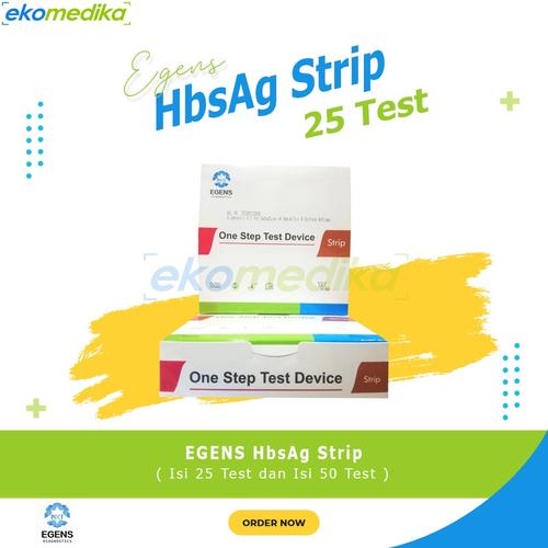Jual Test HbsAg Strip EGENS Hbsag Strip 50 Test / HBsAg Test Cassette ...