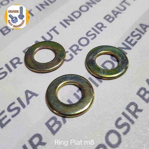 Jual (Paket 100pcs ) Ring plat M8 untuk baut 12 - Kota Bekasi - Grosir ...