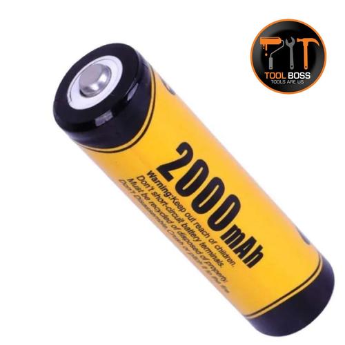 Jual DOUBLEPOW BATERAI RECHARGEABLE LI-ON BATTERY 18650 2000 MAH - 2000 ...