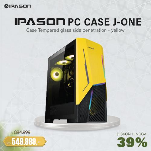 Promo IPASON ZhanYi J-ONE Desktop PC Case Tempered glass side ...