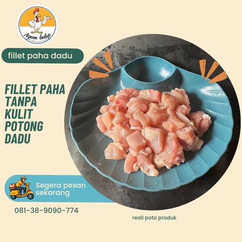 Jual fillet paha potong dadu tanpa kulit/boneless paha tanpa kulit ...