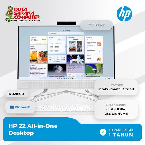 Jual PC ALL-IN-ONE HP 22-DD2010D INTEL CORE I3-1215U 4GB 512GB SSD 21.5 ...