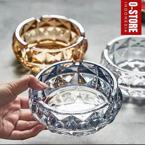 Promo Asbak Kaca Bulat Besar Asbak Mewah Asbak Estetik Glass Ashtray ...