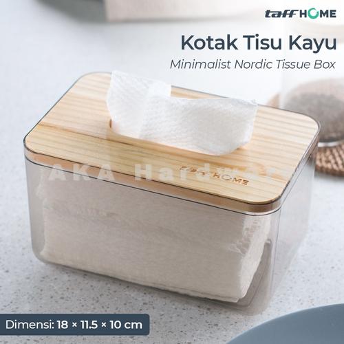 Jual Kotak Tisu Plastik Kayu Nordic Minimalist Tissue Box Small ...