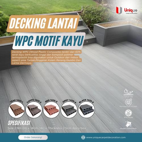 Jual Decking Lantai WPC Motif Kayu / Deck Floor Outdoor Pool ...