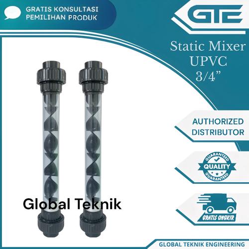 Jual Static mixer 3/4 inch Static mixer 3/4" Mixer Ozone 3/4 inch UPVC ...