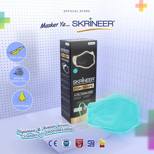 Promo SKRINEER Fish Shape Earloop 20 BlackBox (Green) - Jakarta Timur - Masker Skrineer & Diapro ...
