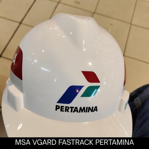 Jual Helm Msa V Gard Custom Pertamina Iner Fastrack Sarang Putar ...