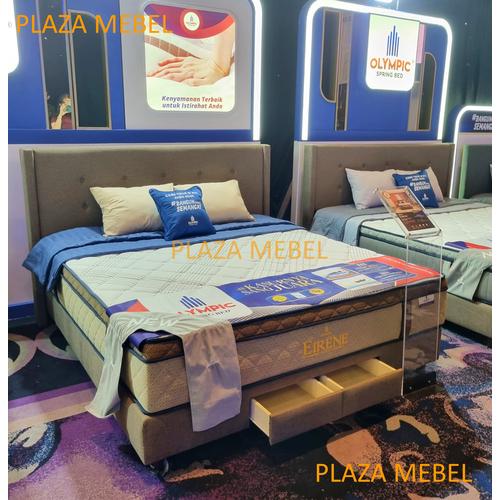 Jual SET Spring Bed Olympic Eirene Per Pocket + Divan Laci HB Celina ( FULLSET ) - SET 160x200 ...