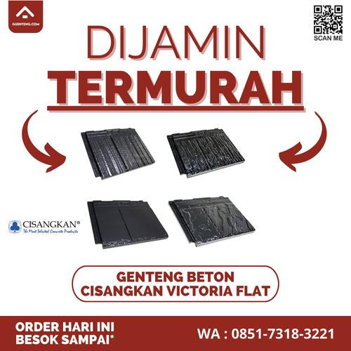 Jual Genteng Beton Cisangkan Victoria Flat Polos Multiline Pine Urat ...