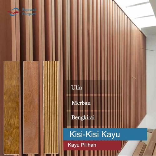 Jual Kisi Kisi Kayu Solid Ulin Bengkirai Merbau Ukuran Custom - Merbau ...