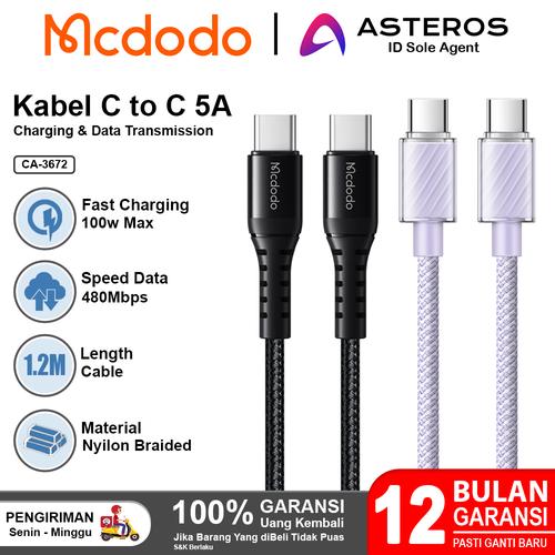 Jual MCDODO Kabel PD Type C TO Type C 20CM 1M 2M 3M FAST Charging 60w-100w - Jakarta Pusat ...