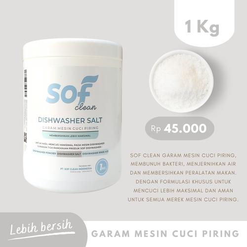 Jual Sof Clean Dishwasher Salt 1kg , garam mesin cuci piring otomatis, salt for dishwasher ...