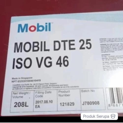 Jual oli mobil dte 25 iso vg 46 pelumas isi 209liter - Jakarta Barat ...