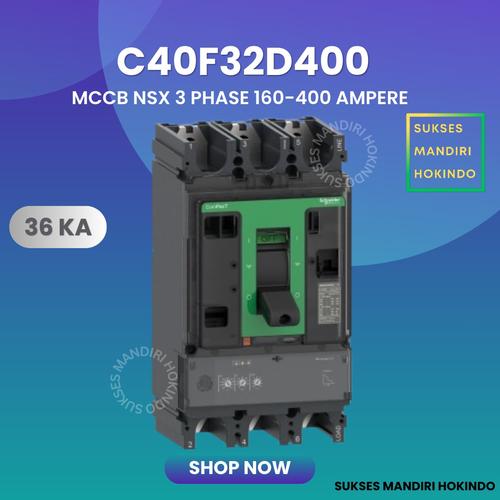 Promo MCCB 3 Phase 400 Ampere 3P 400A Breaker 36kA 160-400 Amper ...