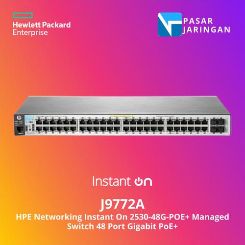 Jual HPE J9772A Networking Instan 2530-48G-POE+ Managed Switch 48 Port Gigabit PoE+ - Jakarta ...