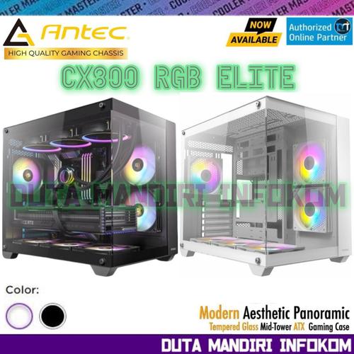 Promo Antec CX800 RGB ELITE - Tempered Glass Dual Chamber Mid Tower ATX ...
