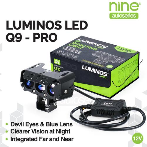 Promo LAMPU LED MINI LASER SQL 3 MATA BLUE LENS NINE LUMINOS Q9S 80WATT ...