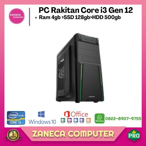 Jual Pc Rakitan Siap Pakai Core i3-Gen 12 Ram 4GB SSD 128 GB HDD 500Gb ...