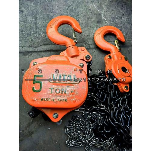 Jual VITAL Chain Block 5 Ton 5 Meter Tackle Manual 5 Ton Made In Japan ...