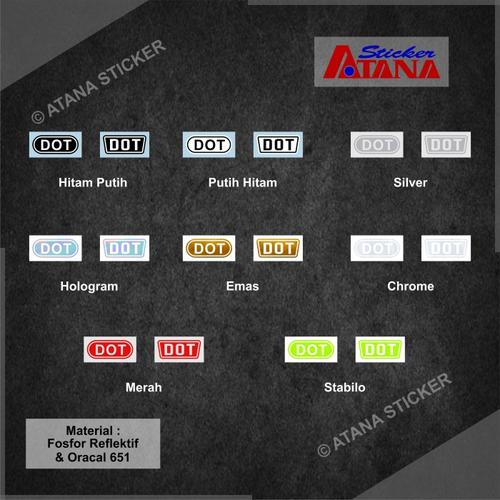 Jual Stiker Cutting DOT Helm Helmet SNI Standar Half Open Full Face ...