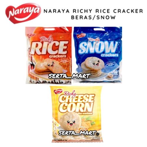 Jual Naraya Richy Rice Crackers 105gr - Snow / Cheese Rice / Cheese ...