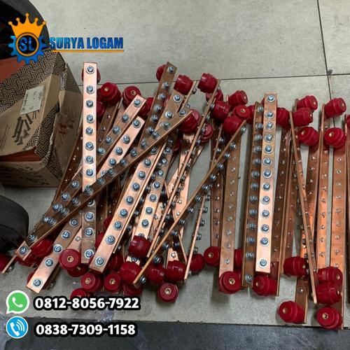 Jual busbar tembaga 5mm x 20mm x 30cm 12 baut komplit Murni - Jakarta ...