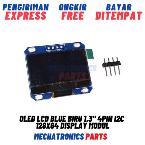 Jual OLED LCD I2C 4 Pin 128x64 Display Module 4Pin 0.96 inch 1.3 inch ...