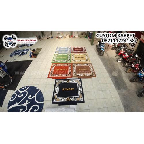 Jual KARPET LIFT CUSTOM | NAMA NAMA HARI | WARNA BERBEDA-BEDA - Kab ...